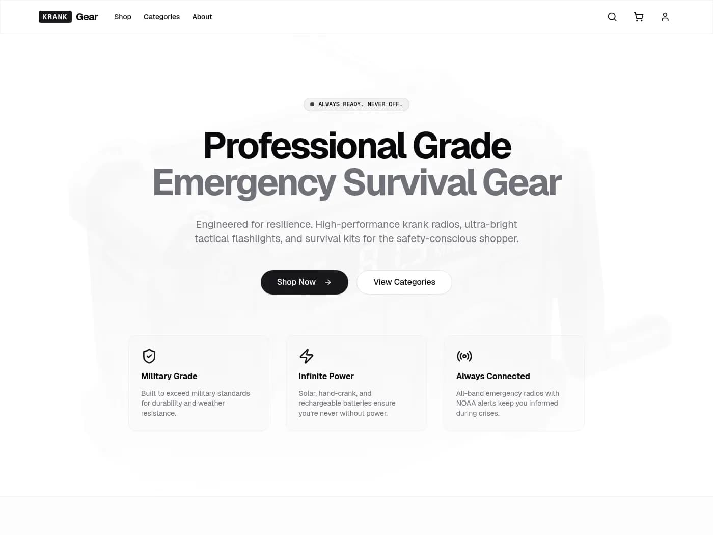 Krank Emergency Gear Store