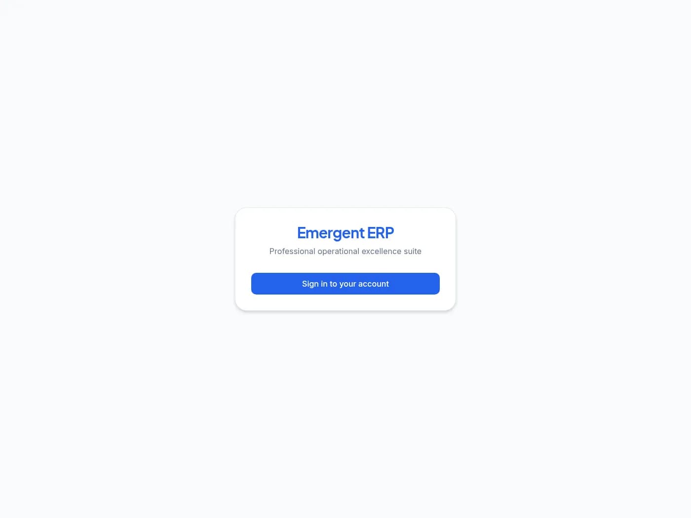 Emergent ERP Suite