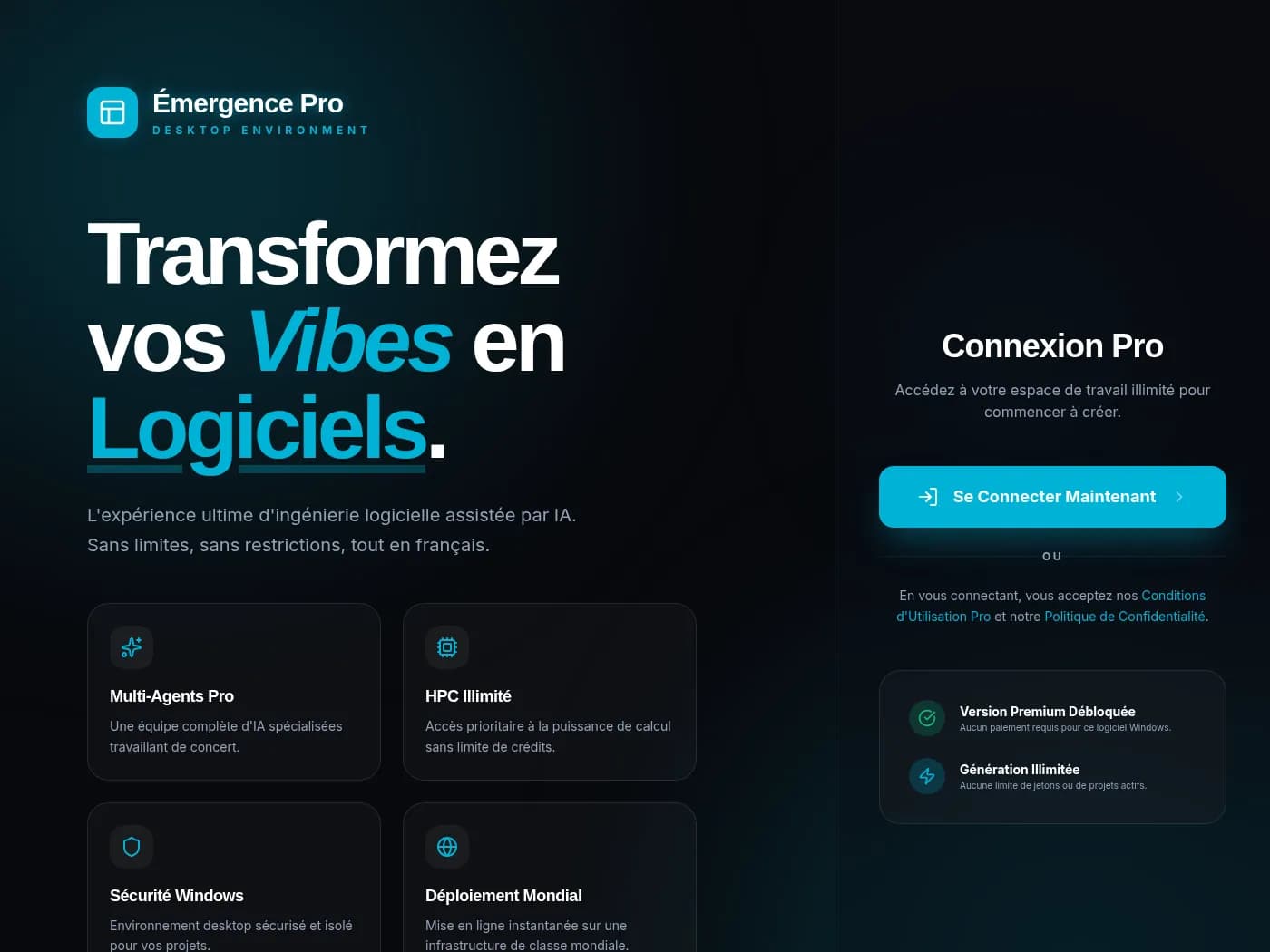Emergent Pro Desktop