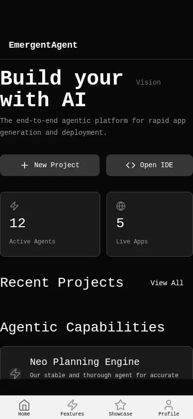 EmergentAgent Preview Portal