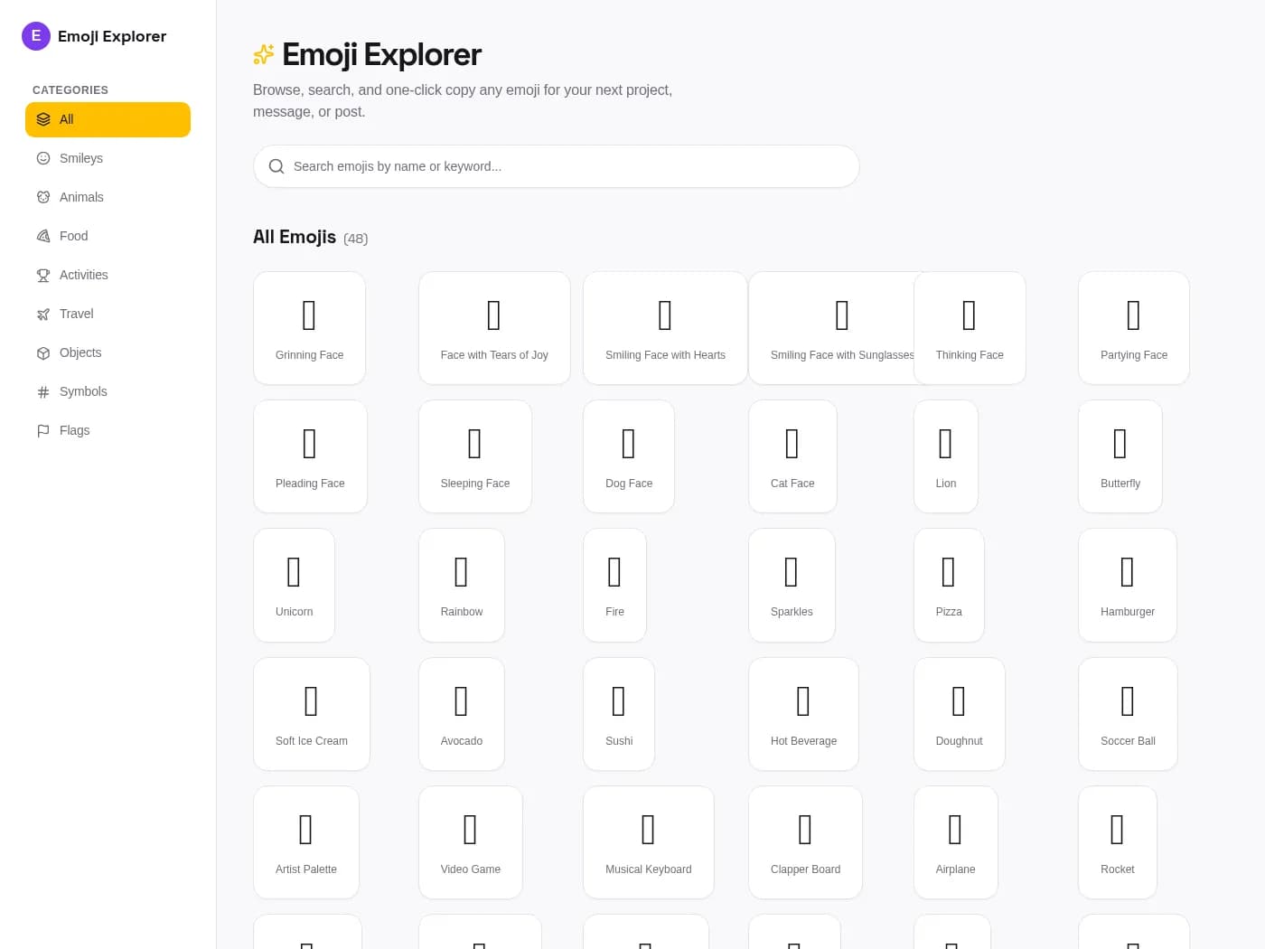 Emoji Explorer
