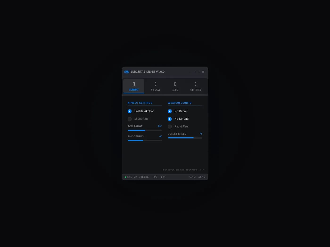 EmojiTab ImGui Menu