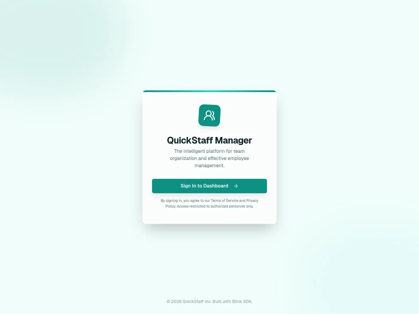 QuickStaff Manager