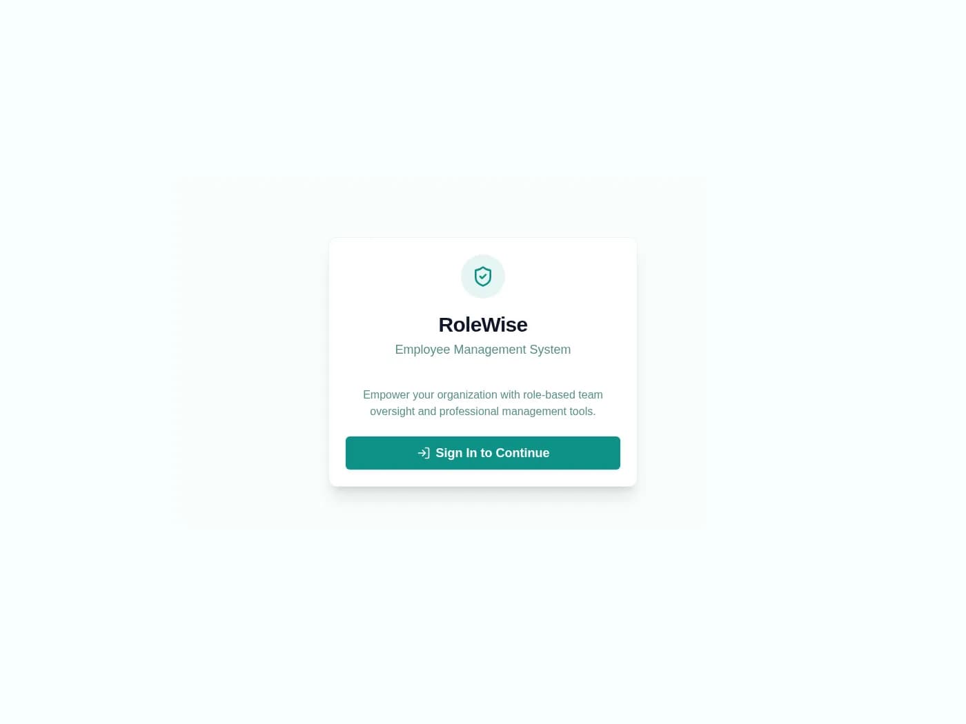 RoleWise Employee Manager