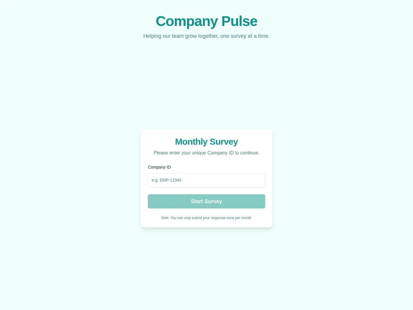 AMBER Employee Survey