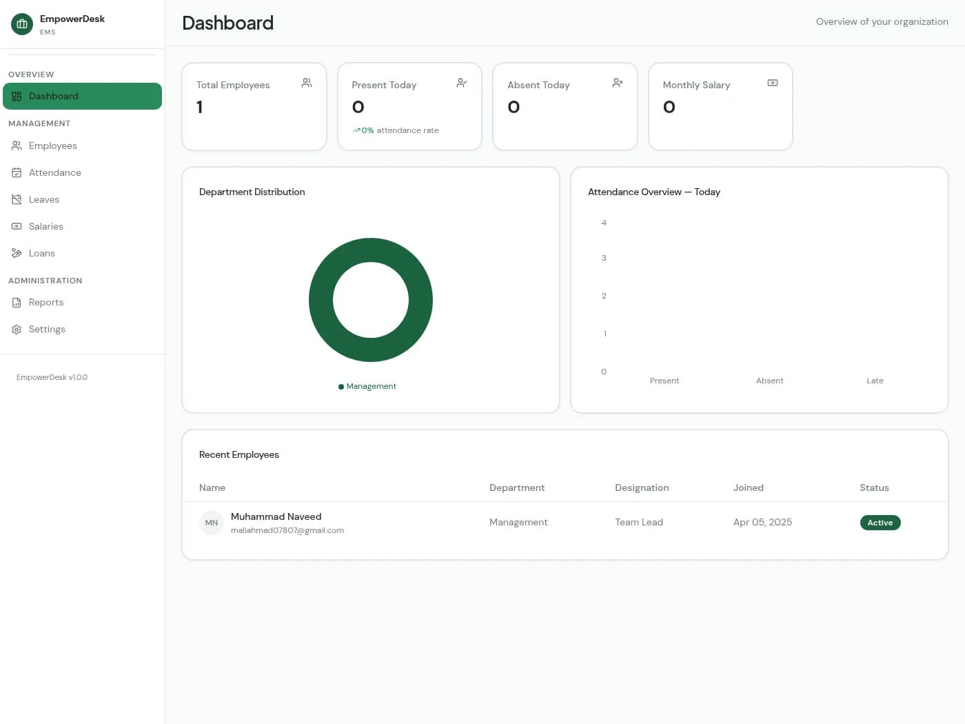 EmpowerDesk EMS