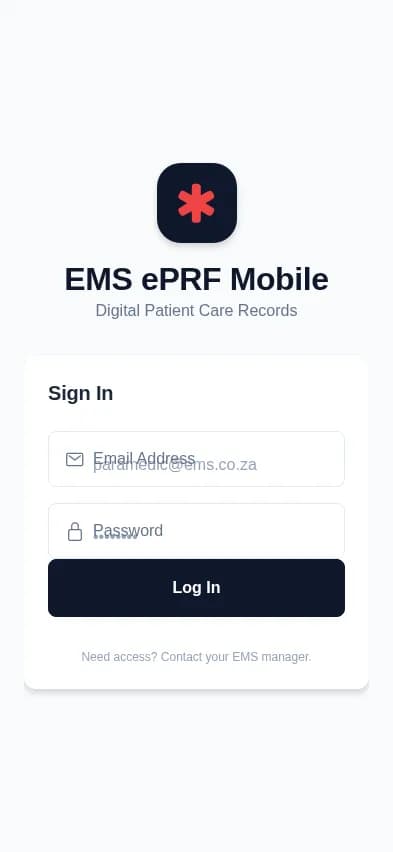 EMS ePRF Mobile