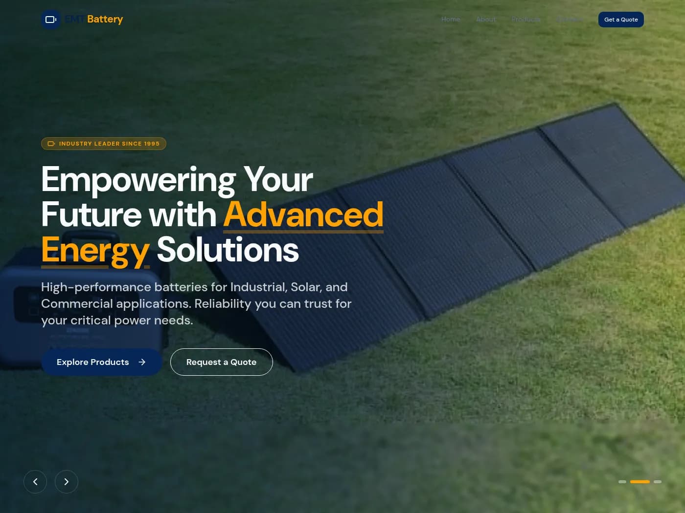 EMT Battery Website