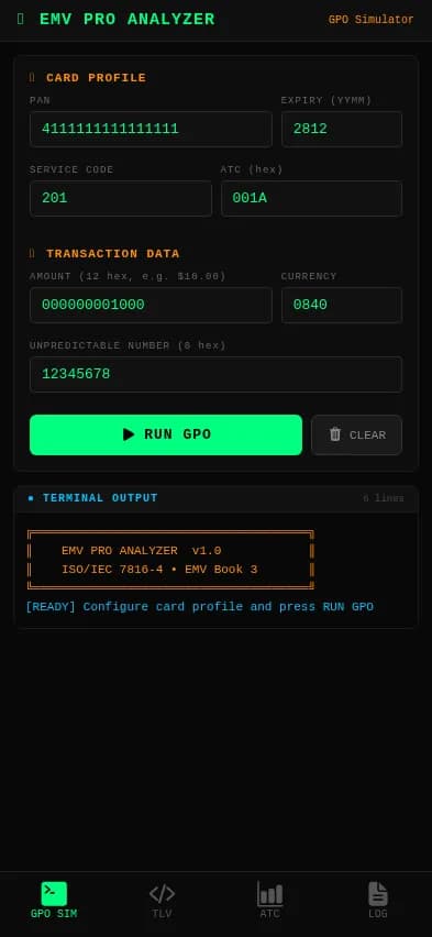 EMV Pro Analyzer