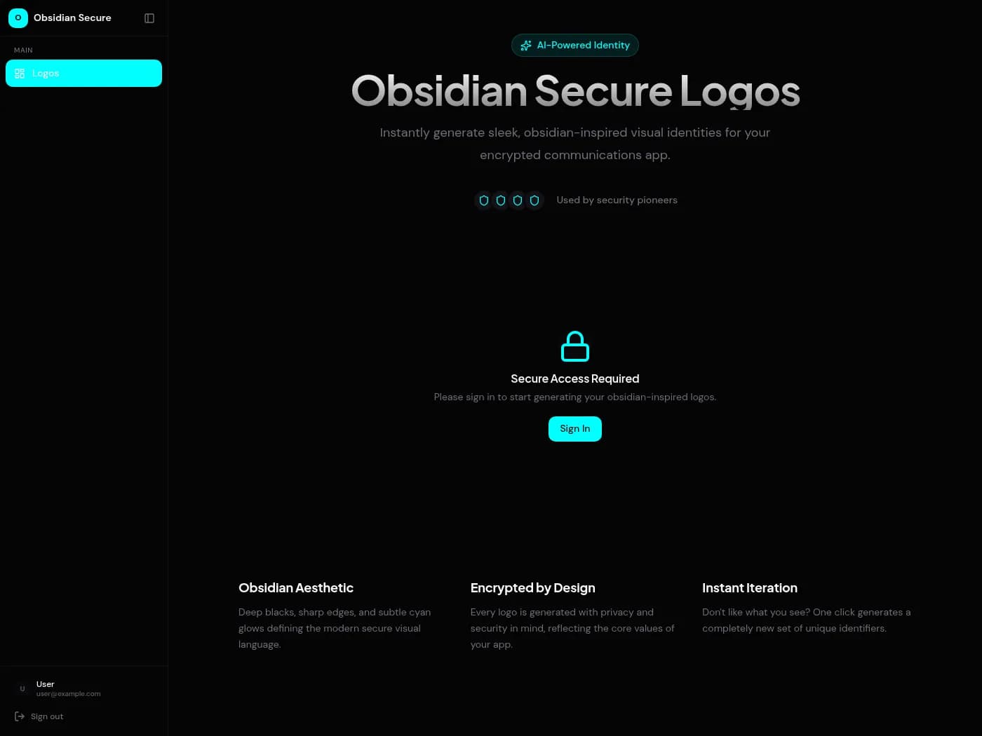Obsidian Secure Logos