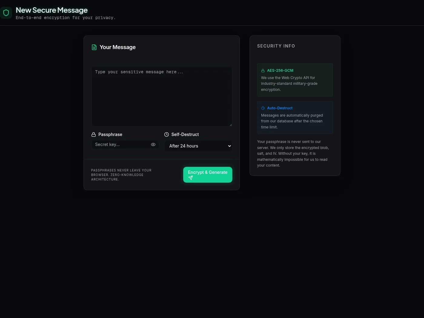 CipherText Messenger