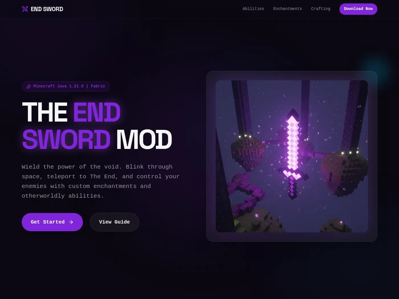 End Sword Minecraft Mod