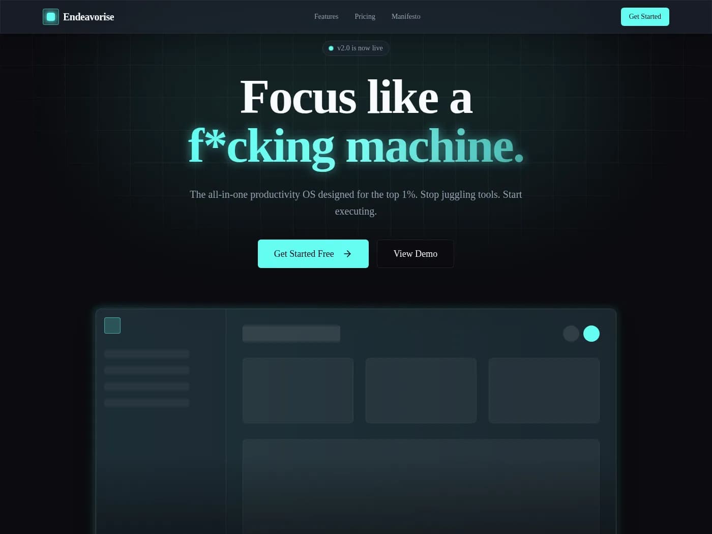 Endeavorise Productivity Web