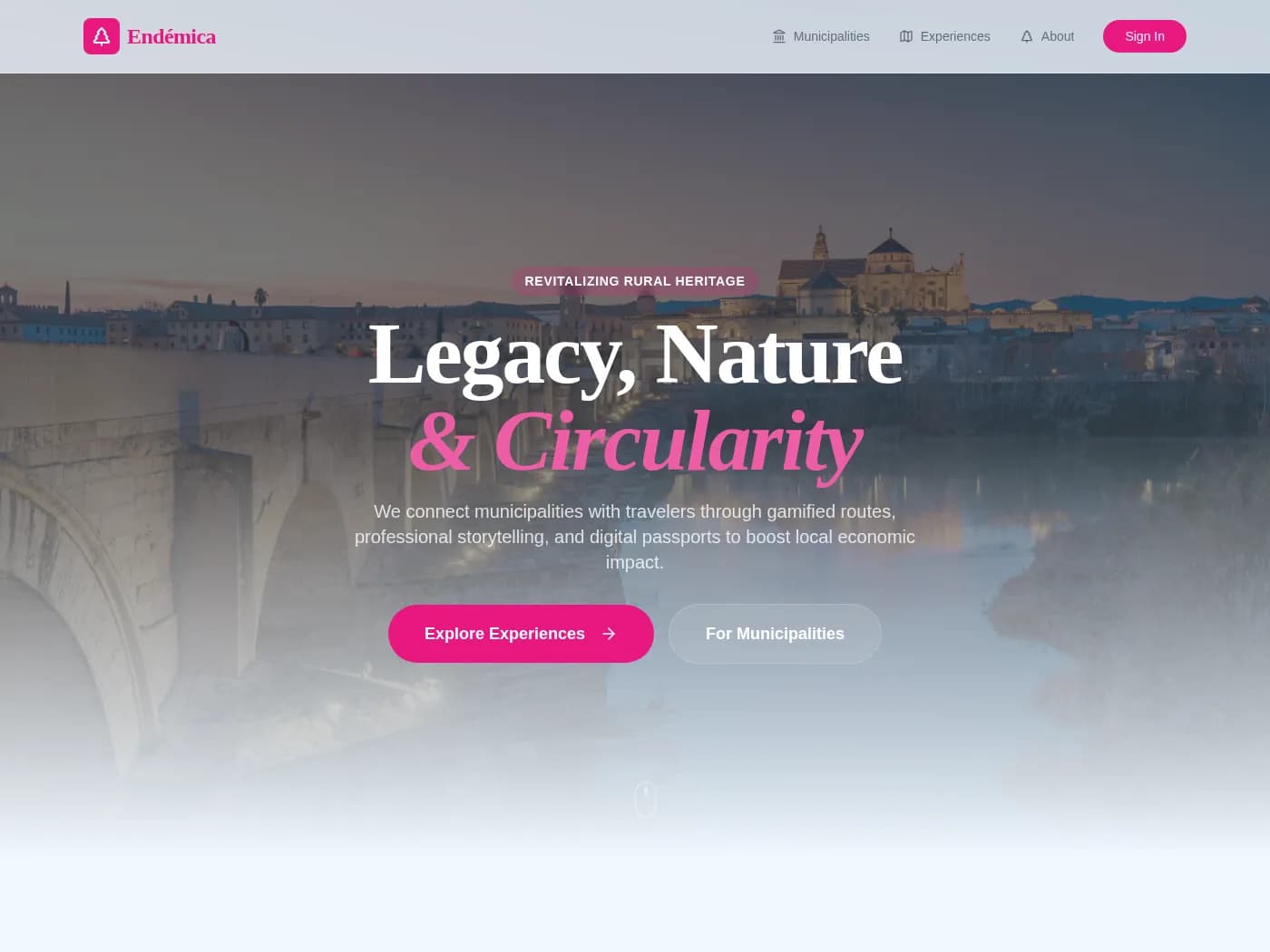 Endémica Tourism Platform