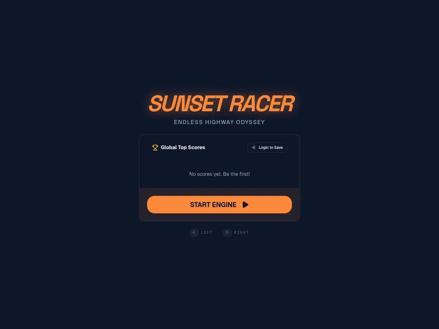 Endless Drive Game