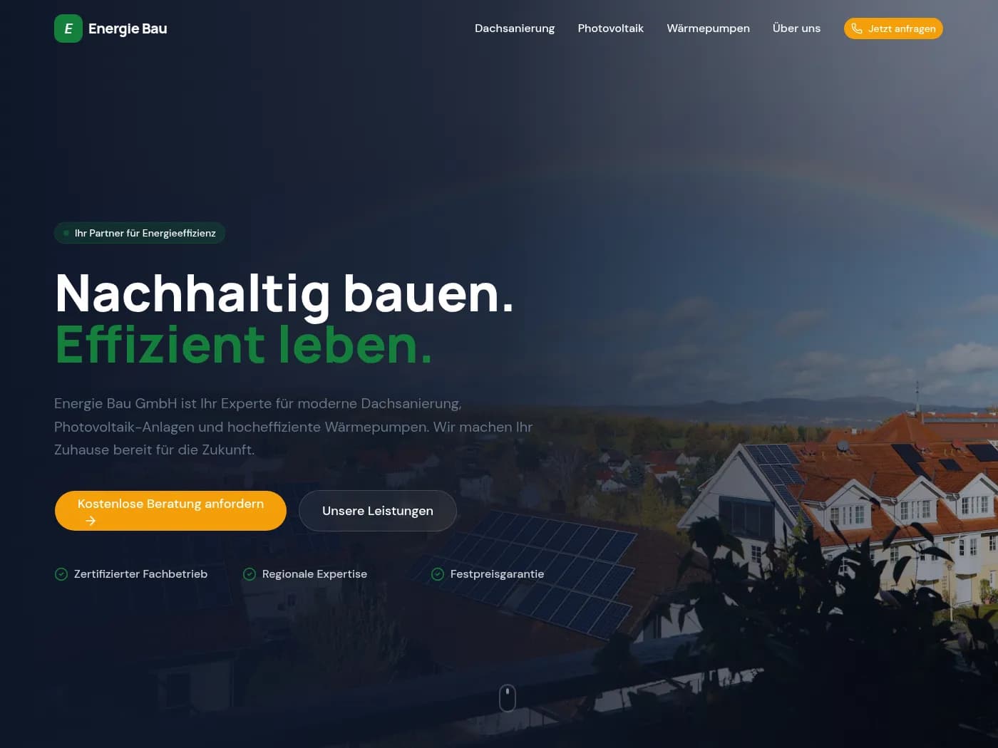 Energie Bau Webpage