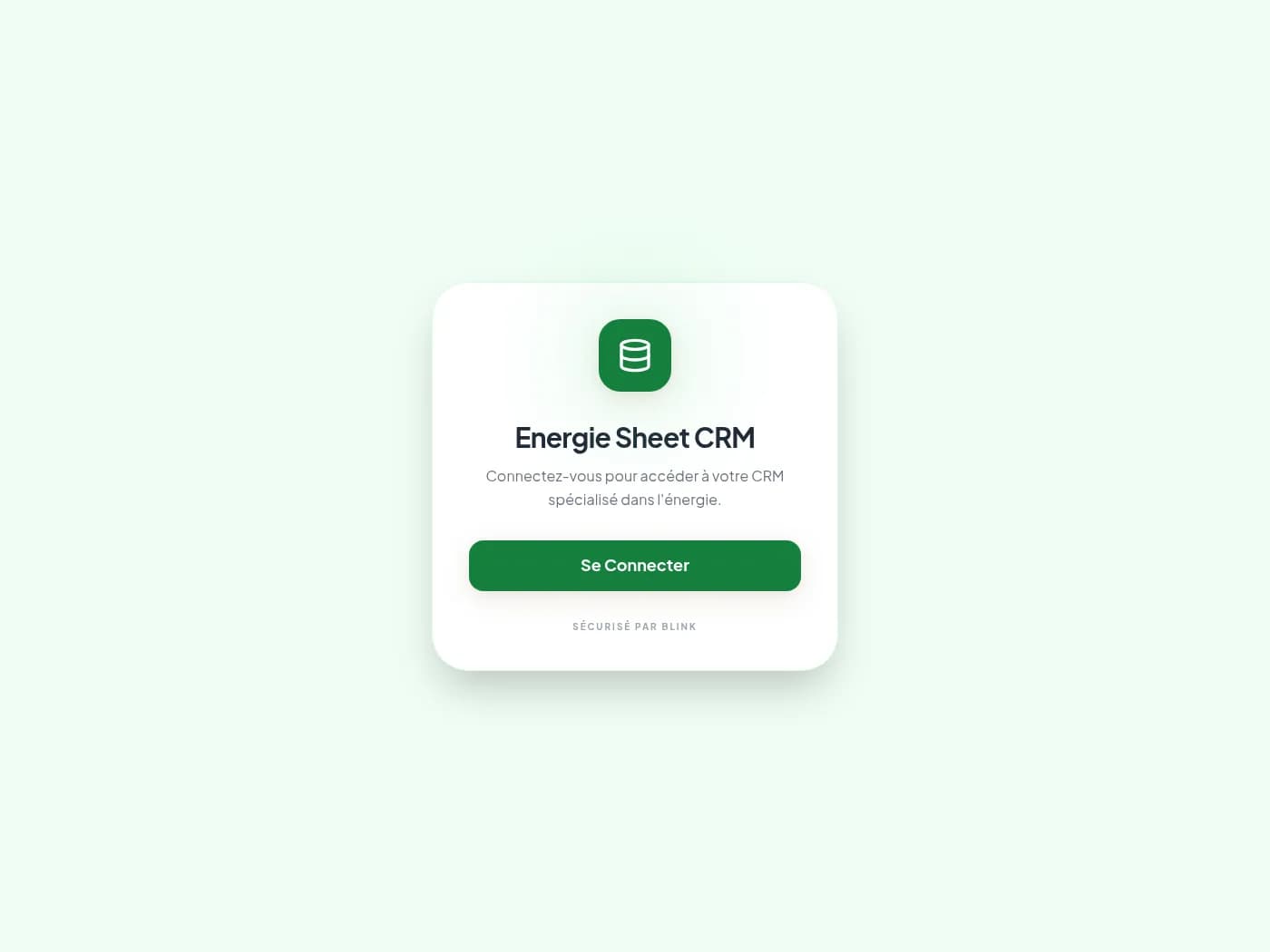 Energie Sheet CRM