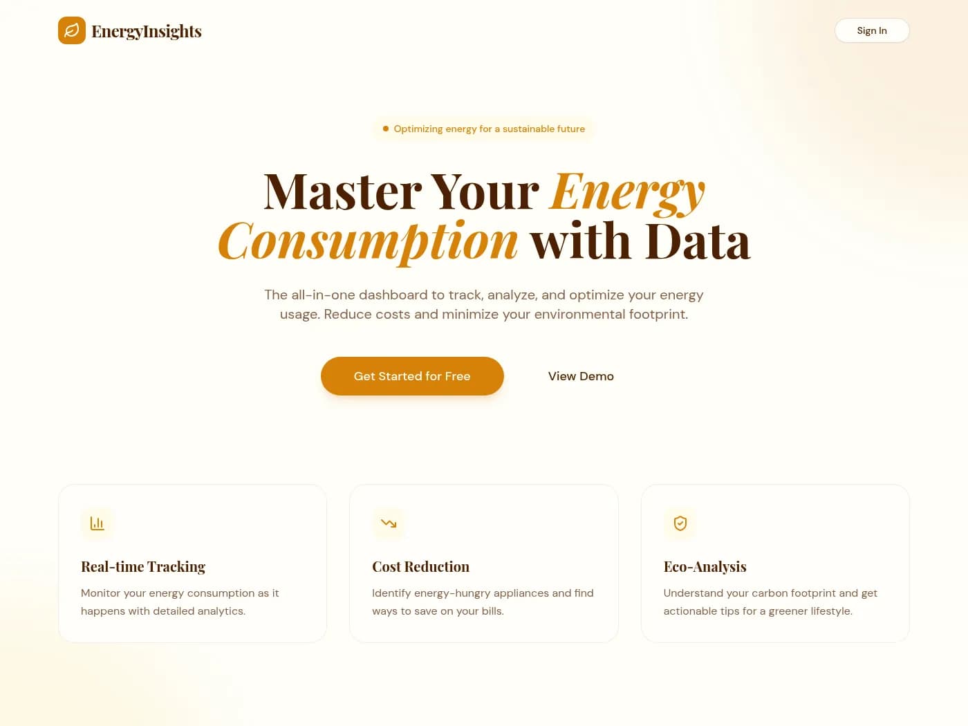 Energy Insights Dashboard