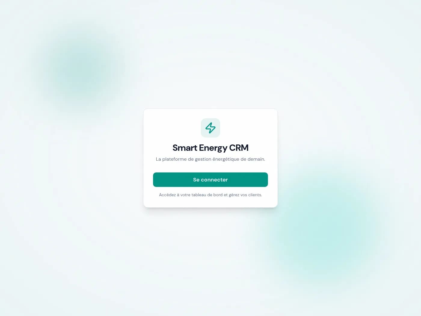 Smart Energy CRM