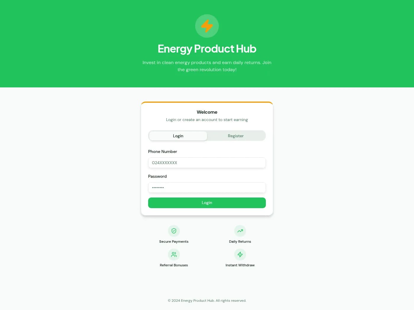 Energy Product Hub