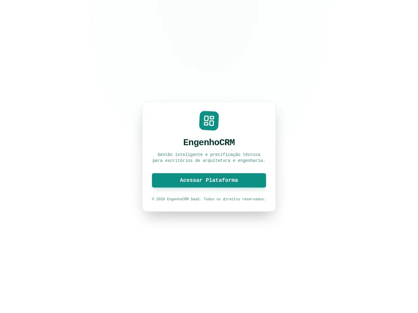 EngenhoCRM SaaS