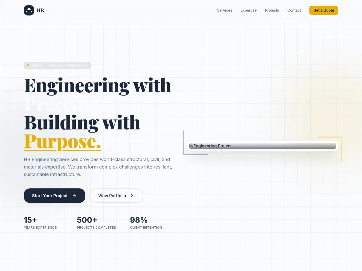 EngineerPro Landing Page