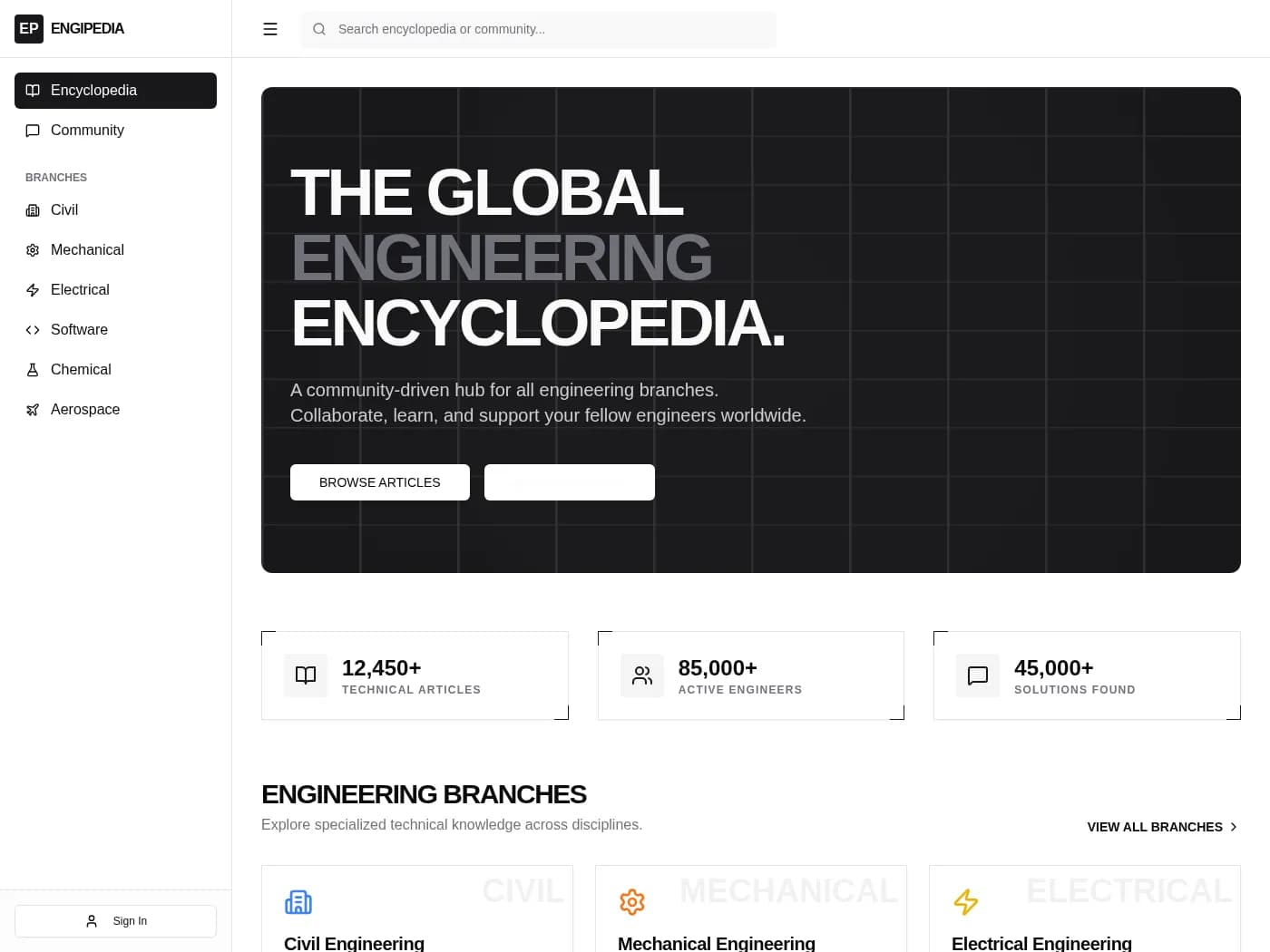 Engipedia Hub