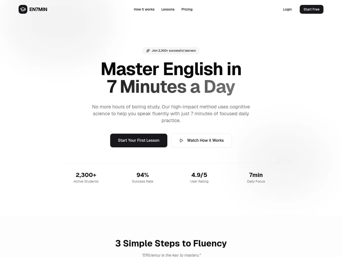 English in 7 Minutes Clone