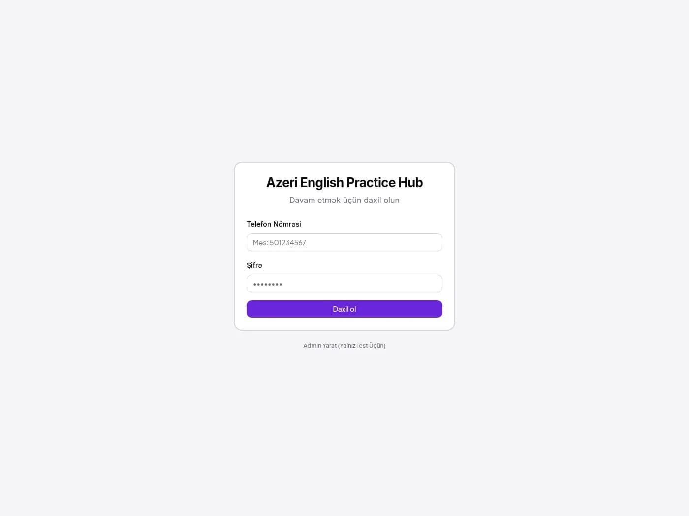 Azeri English Practice Hub