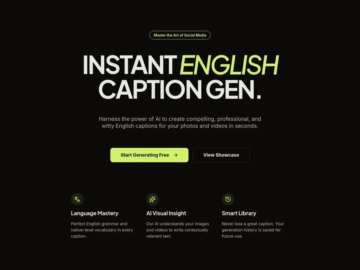 English Caption Generator
