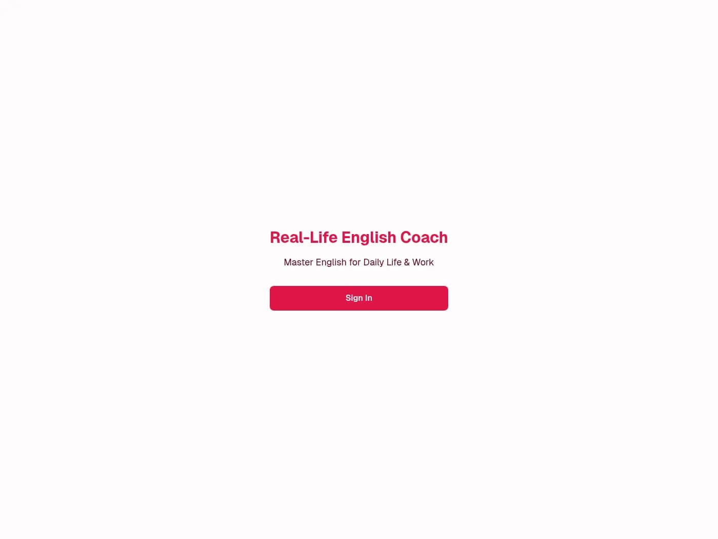Real-Life English Coach