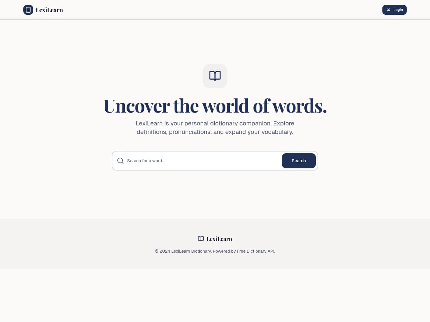 LexiLearn Dictionary