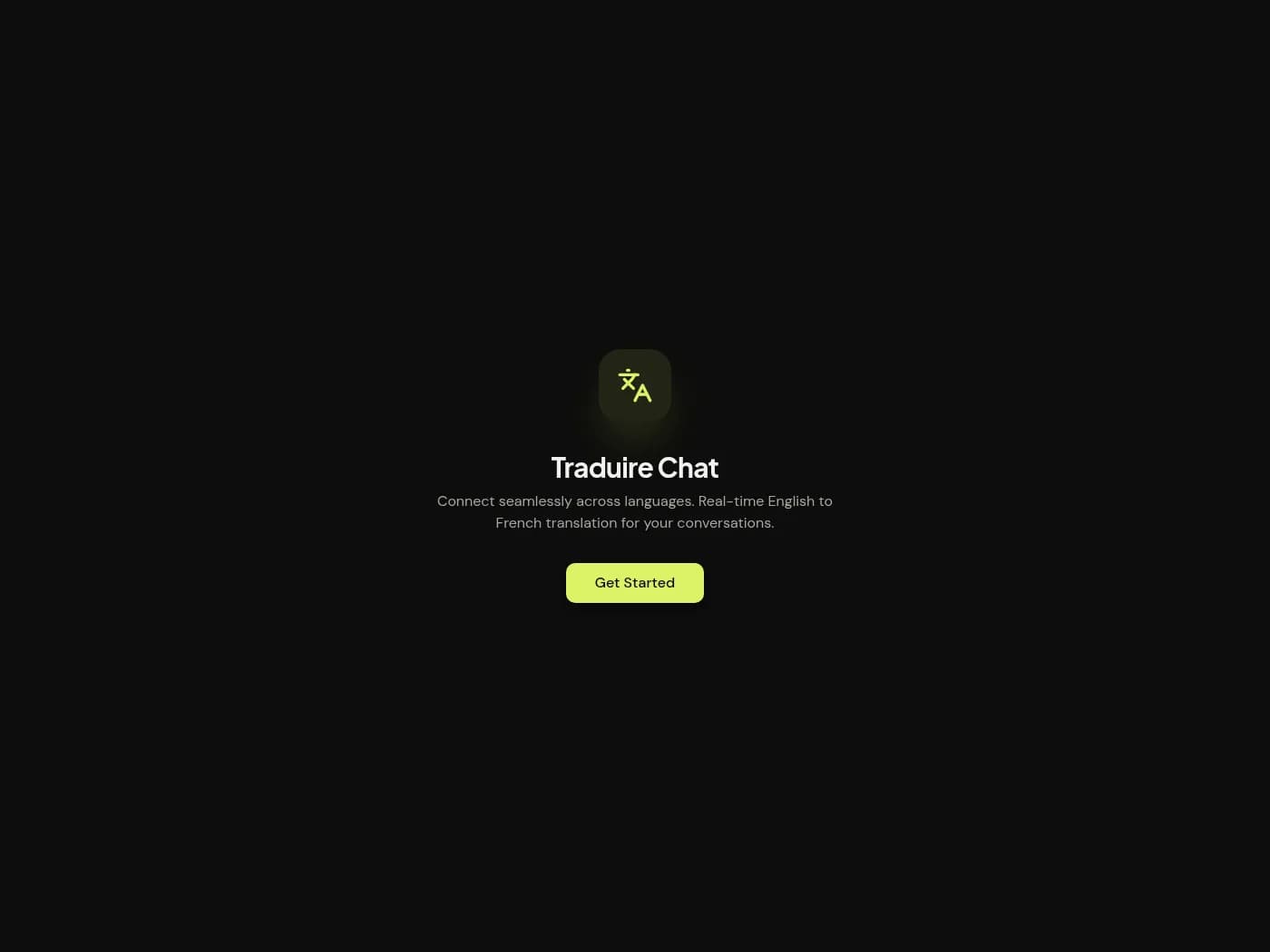 Anglais-Français Translate Chat