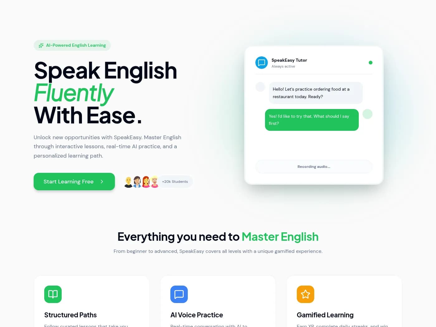 SpeakEasy English Web