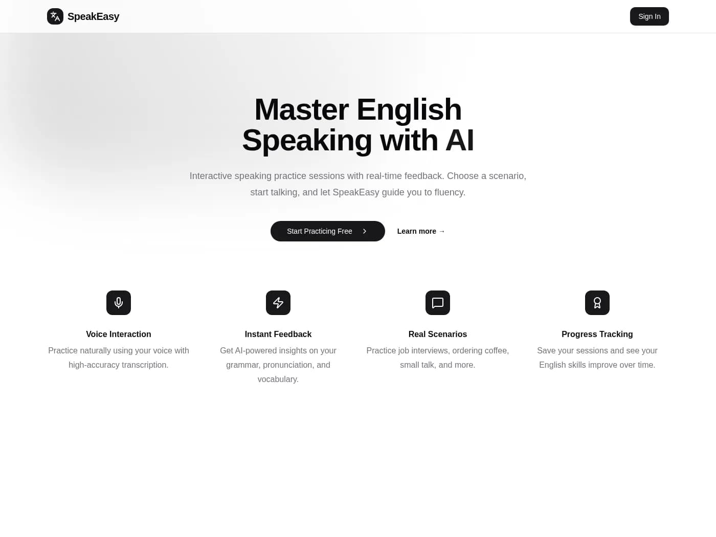 SpeakEasy English Trainer