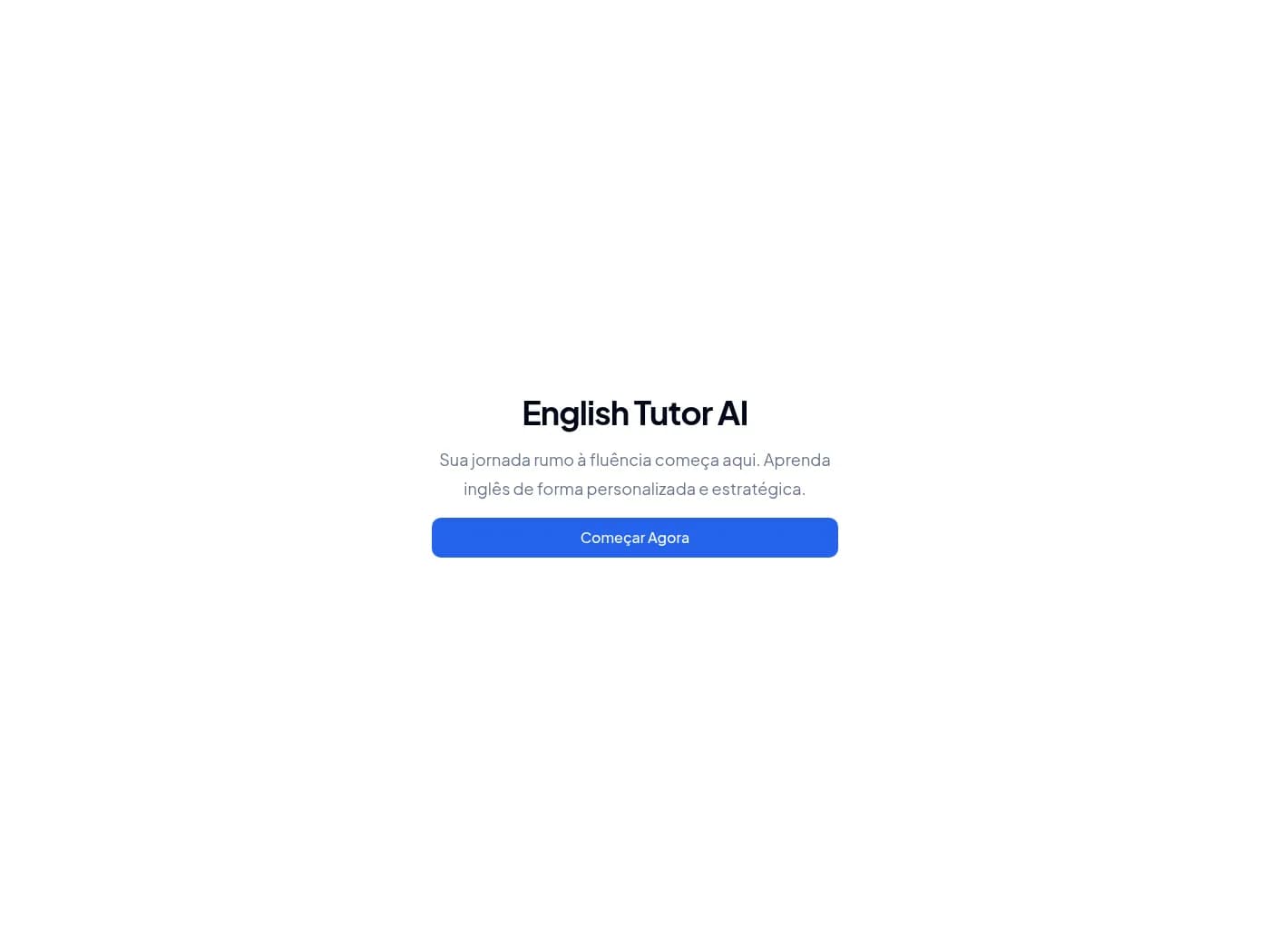 English Tutor AI