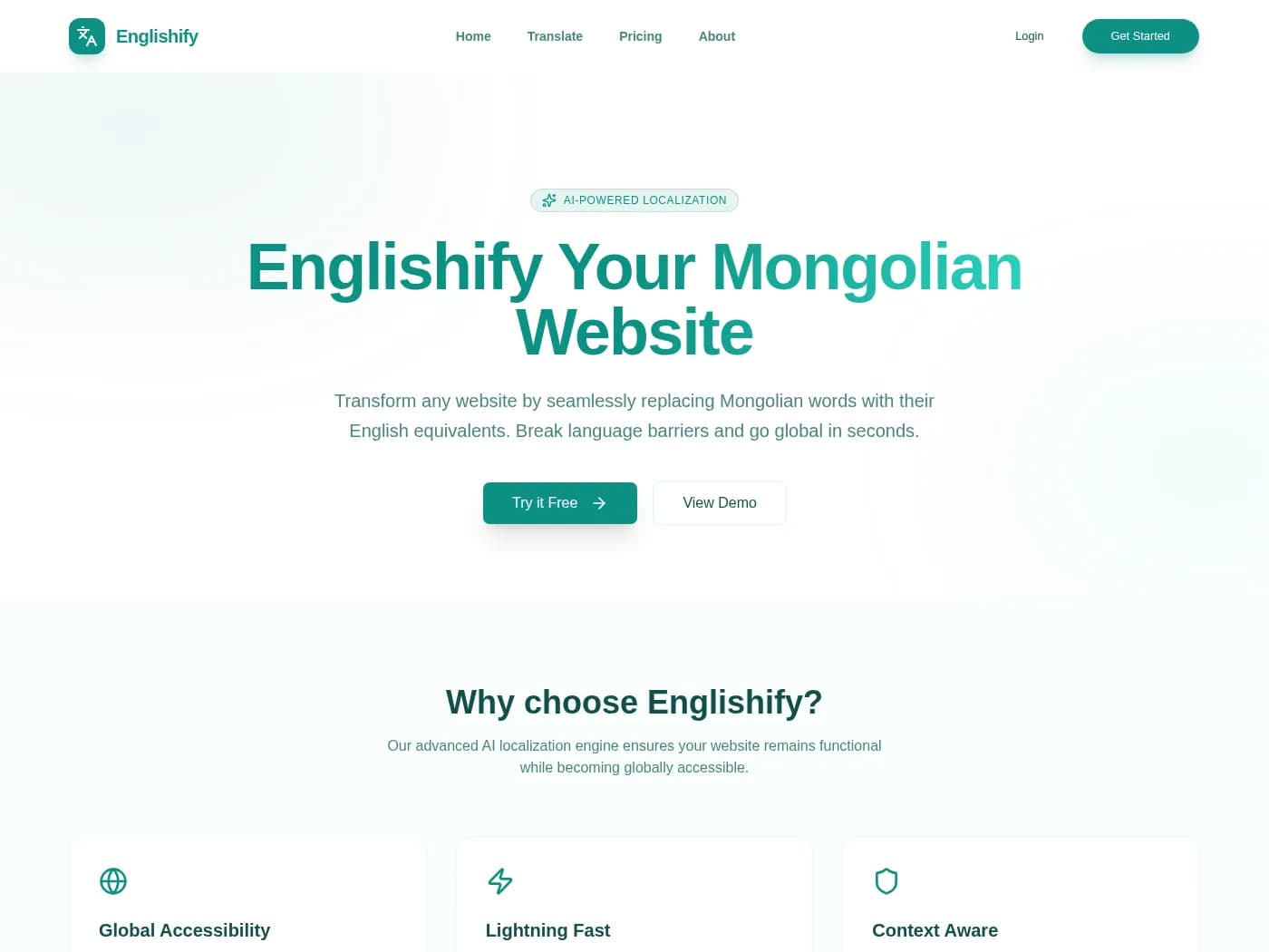 Englishify My Website