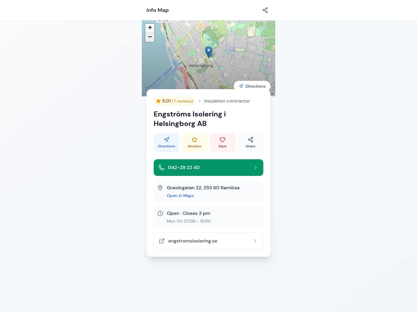 Engströms Info Map