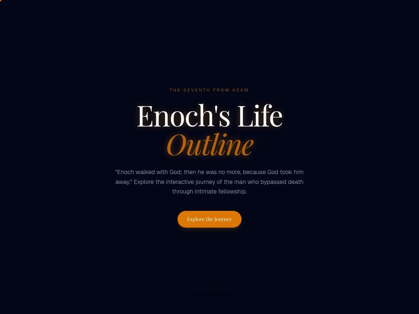 Enoch's Life Outline