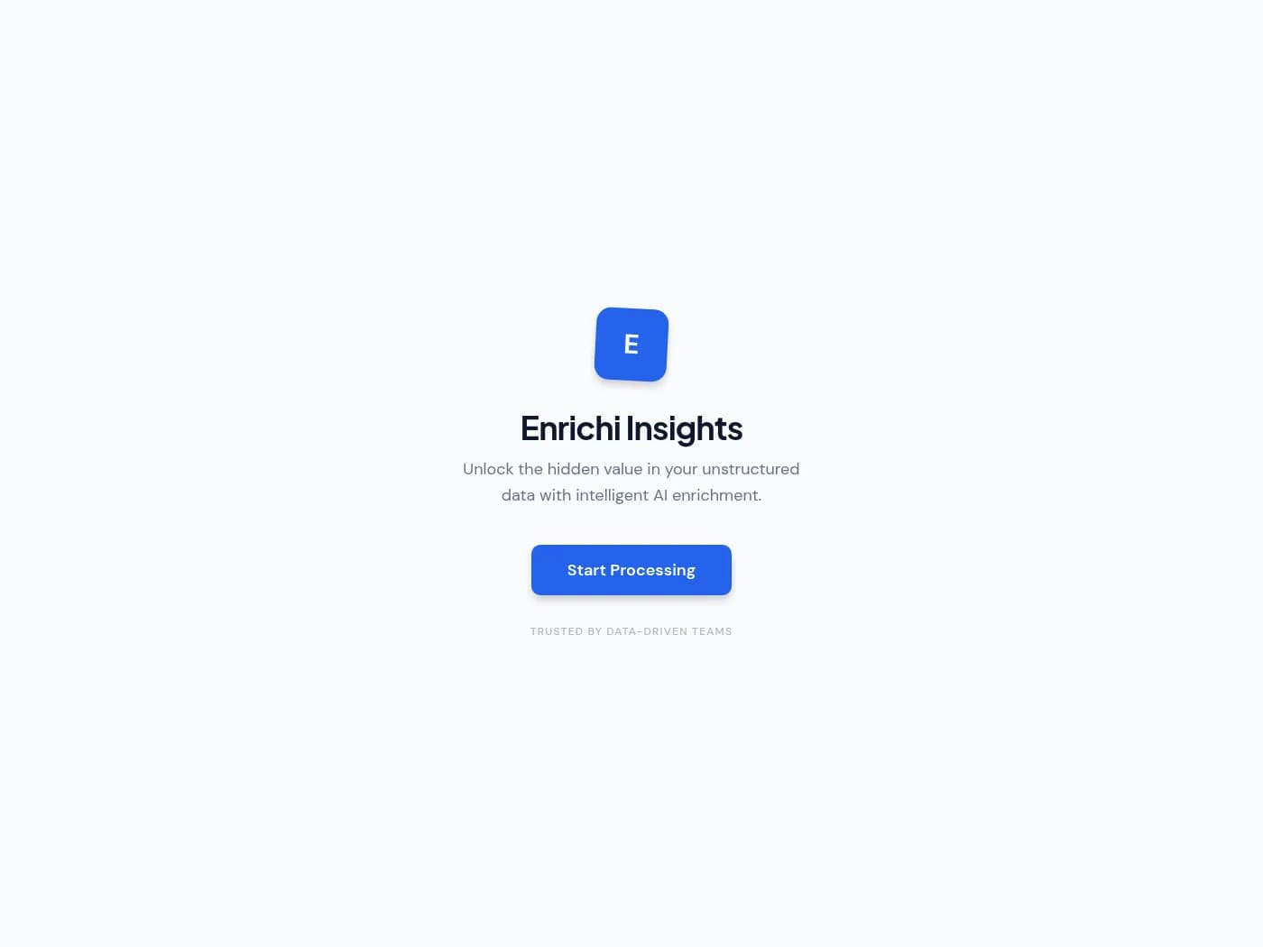 Enrichi Insights Platform