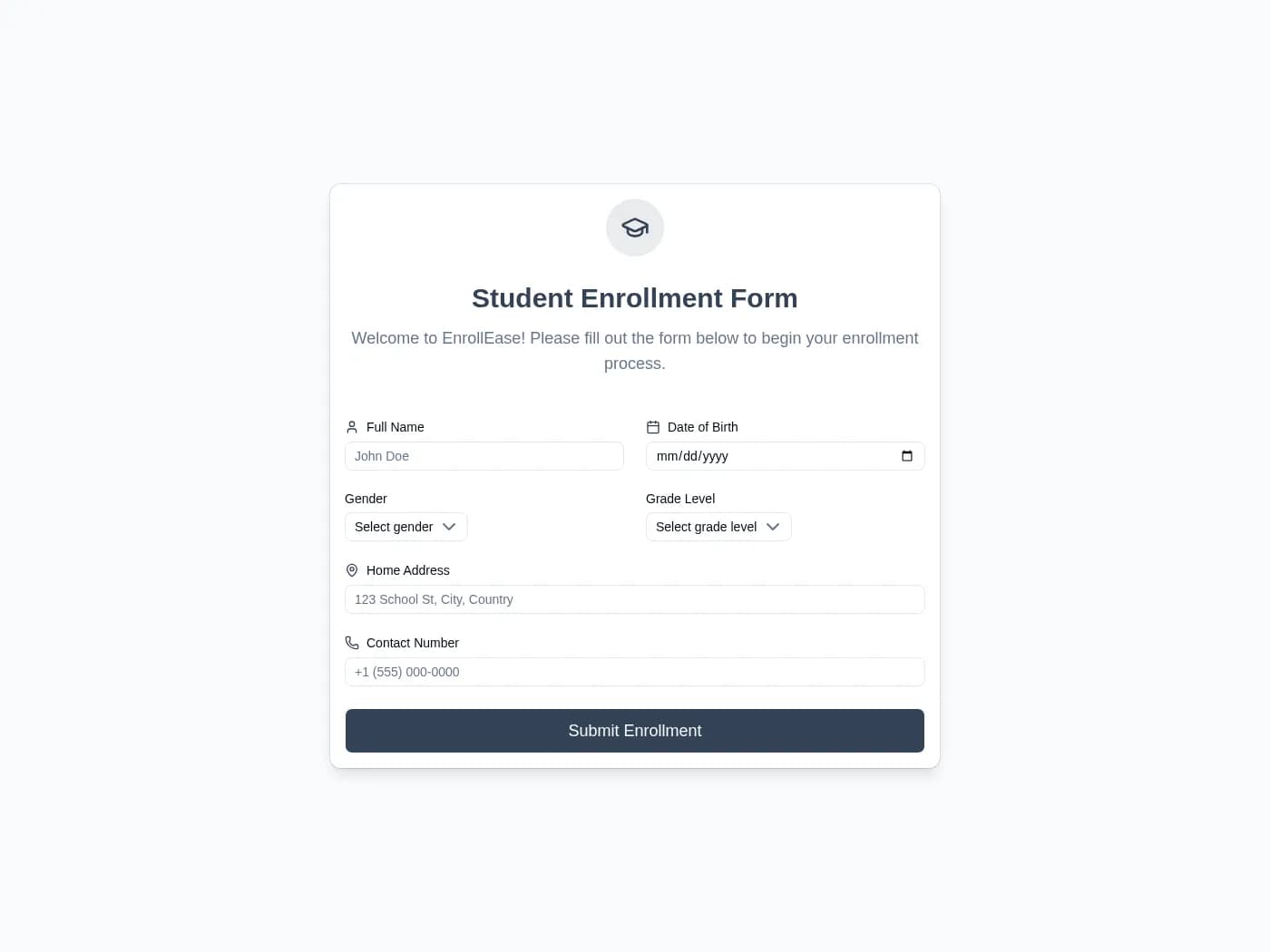 EnrollEase School System