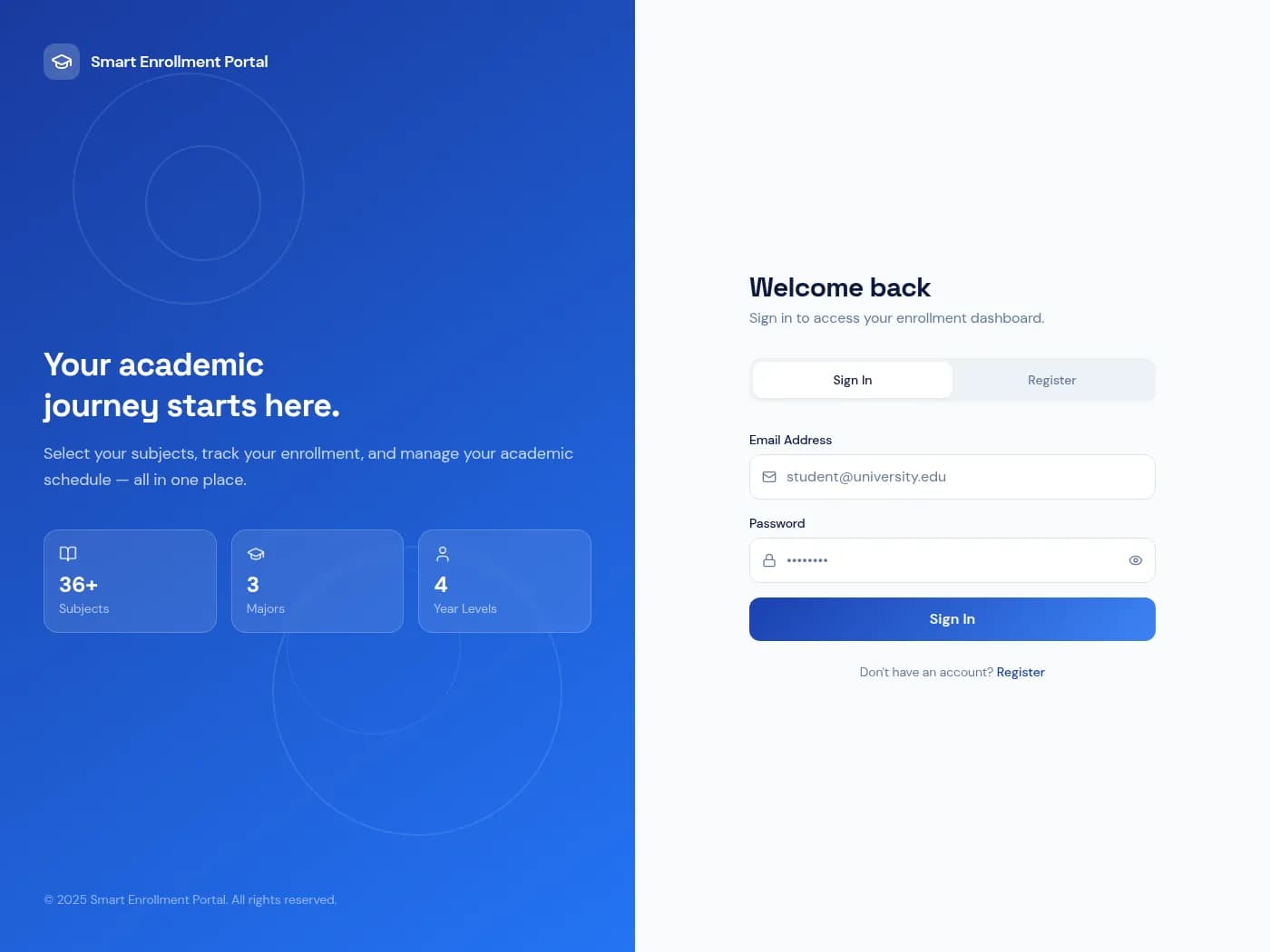 Smart Enrollment Portal