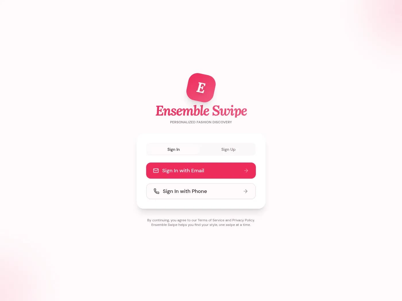 Ensemble Swipe
