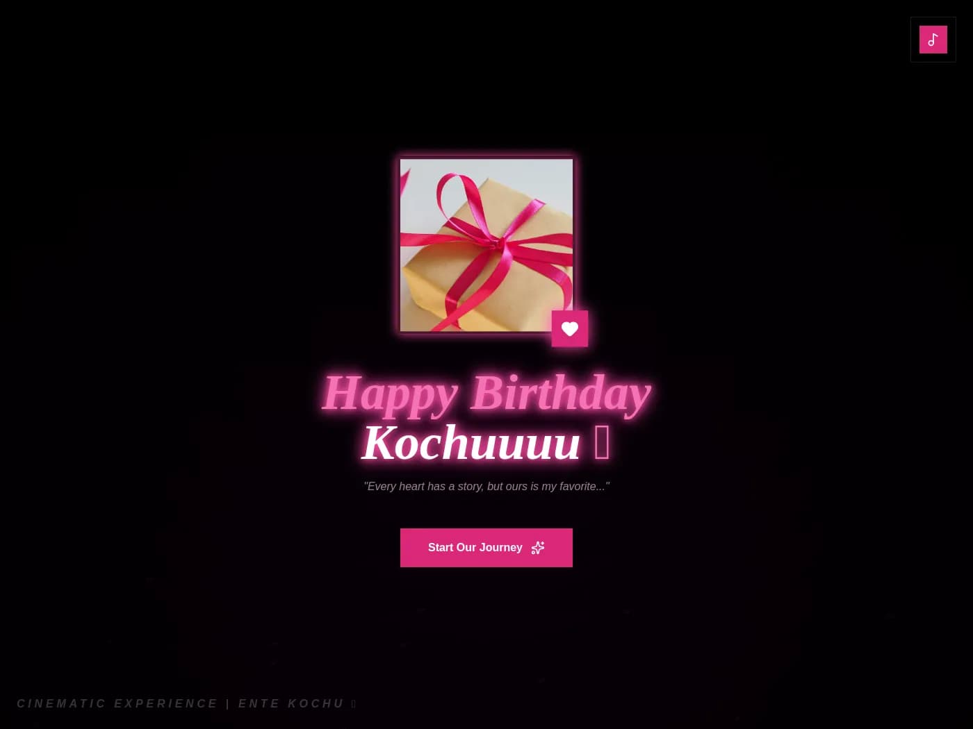 Ente Kochu Cinematic Website