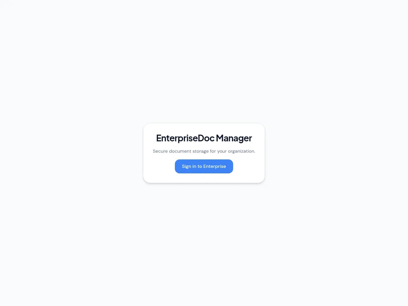 EnterpriseDoc Manager