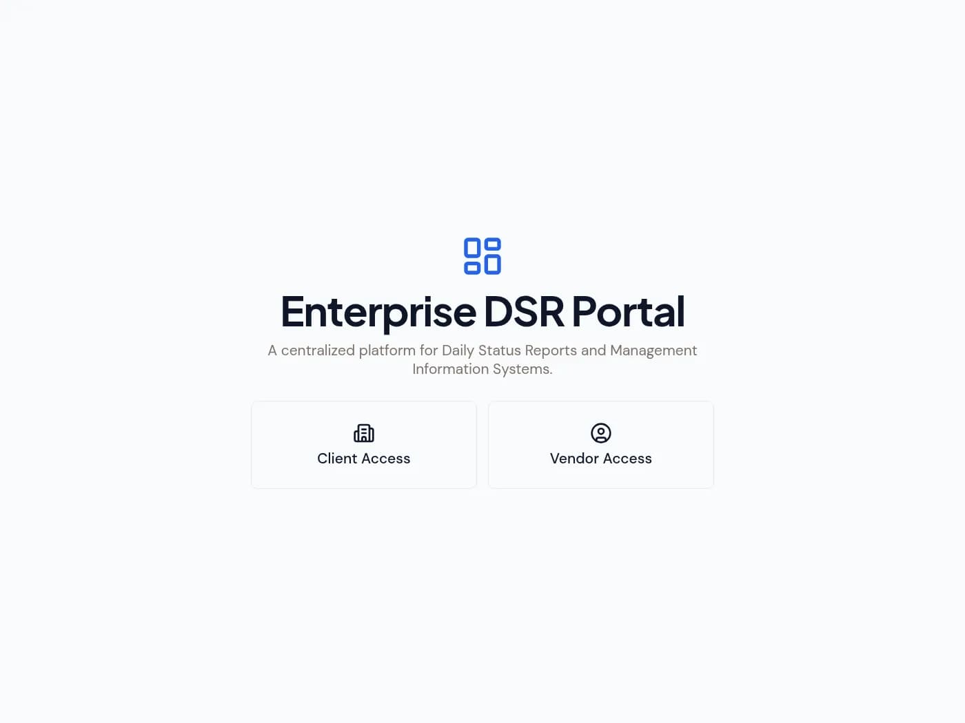 Enterprise DSR Portal