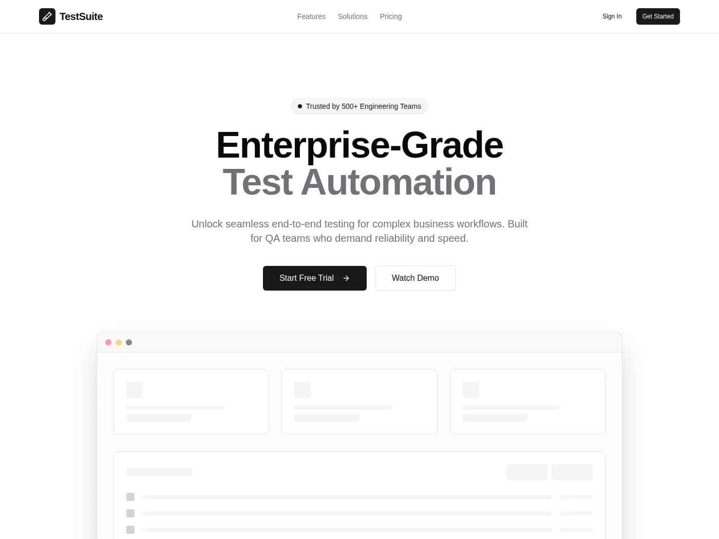 Enterprise Test Suite