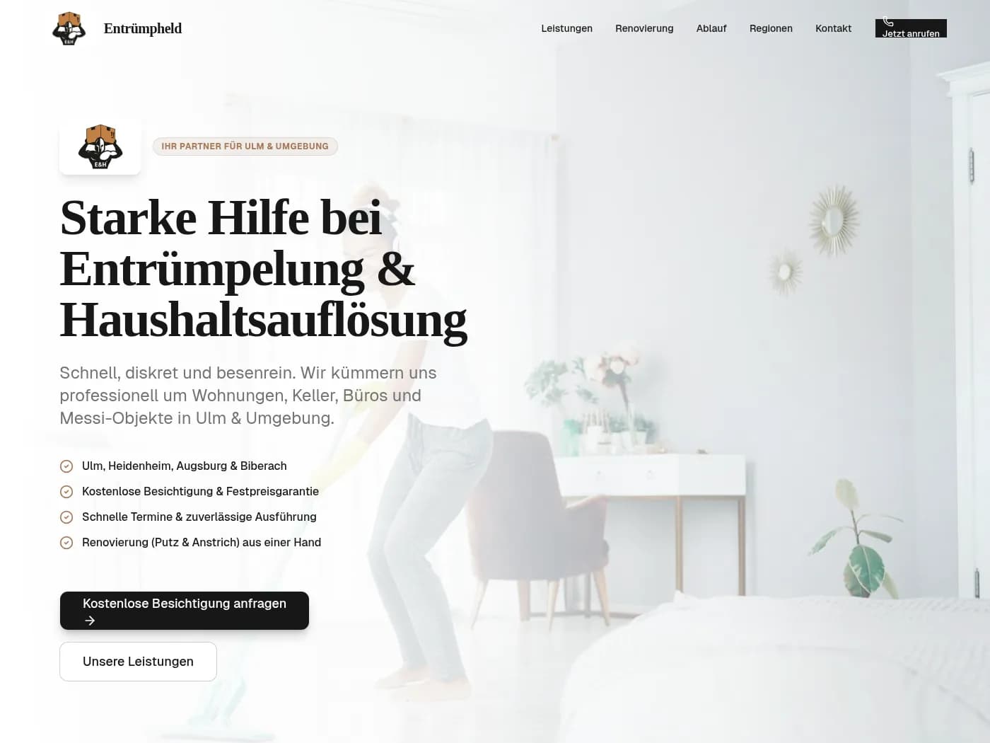 Entrümpelung Web Präsenz