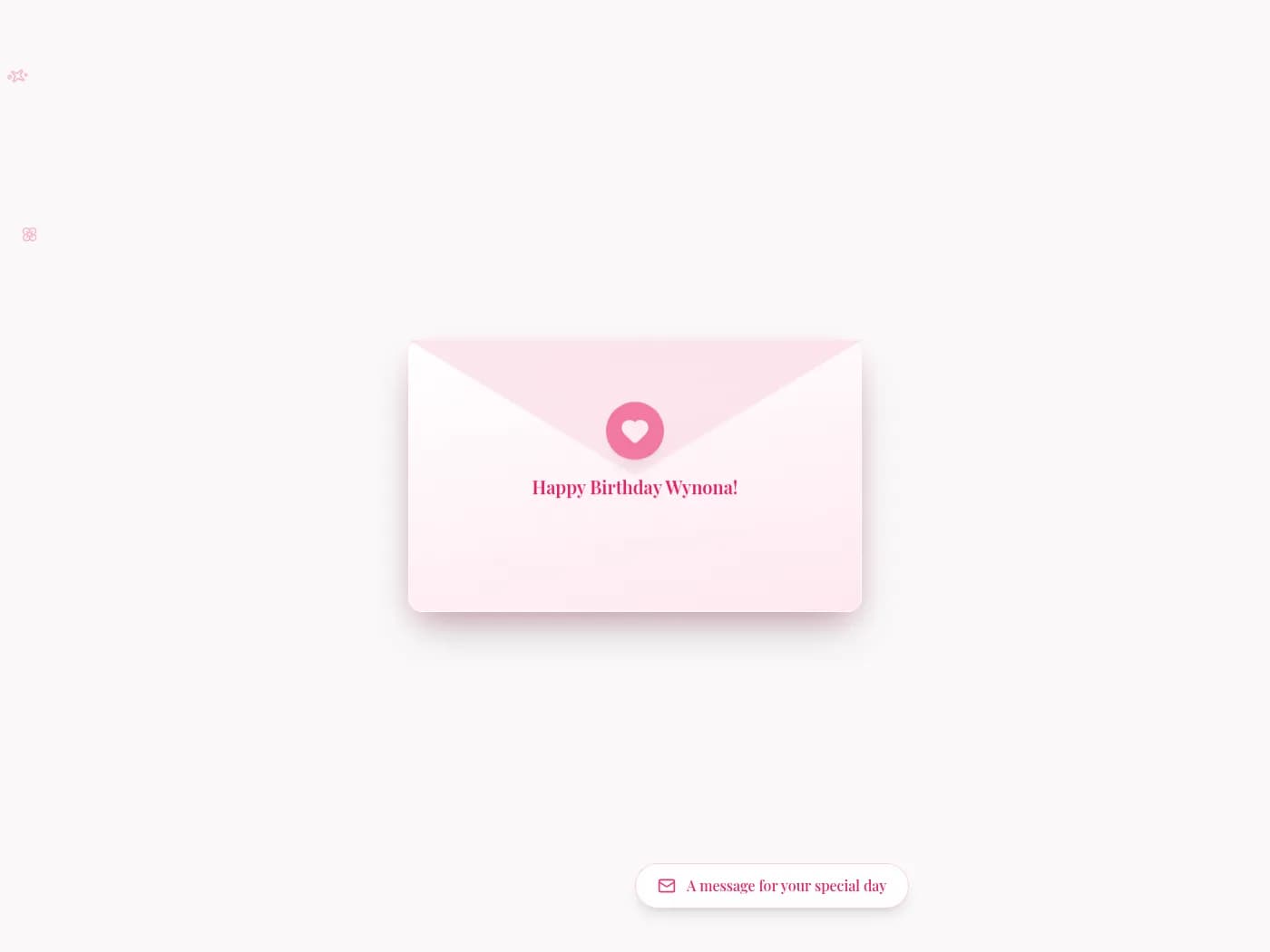 Envelope Reveal Letter