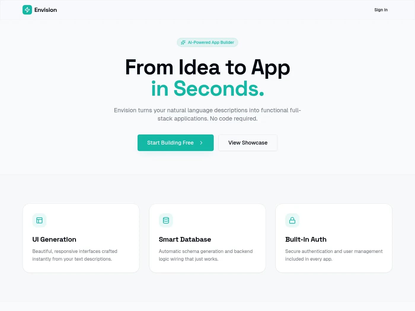 Envision AI App Builder